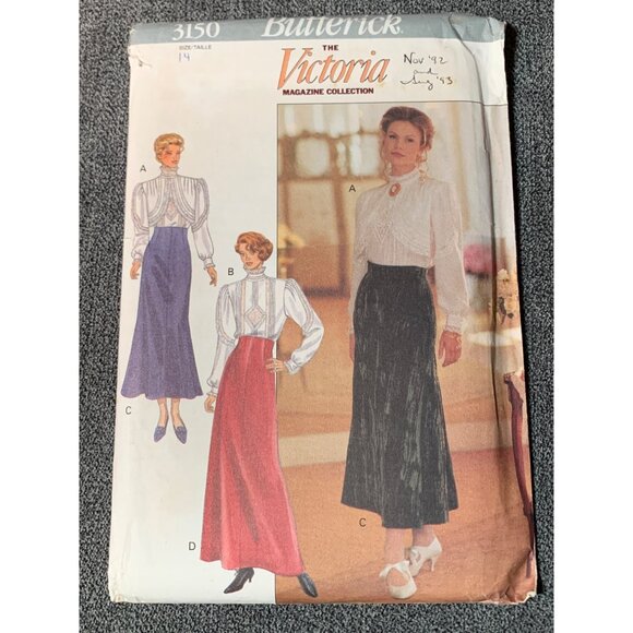 Butterick | Other | Butterick 35 The Victoria Magazine Collection Shirt ...